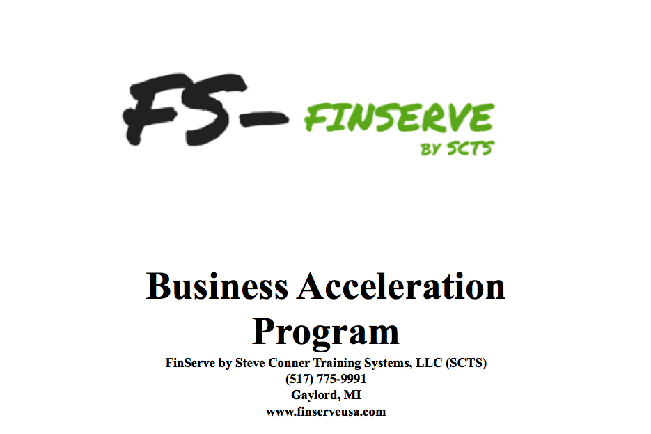 Business Acceleration Program Information Pack – FinServe